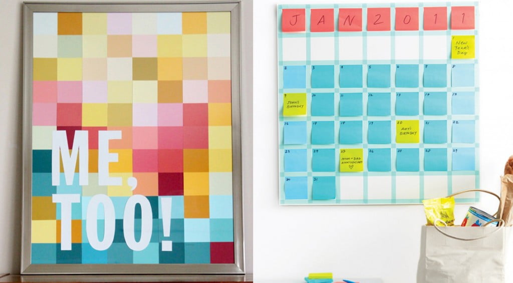 DIY: quadro de post-its! - Mania de Decoração